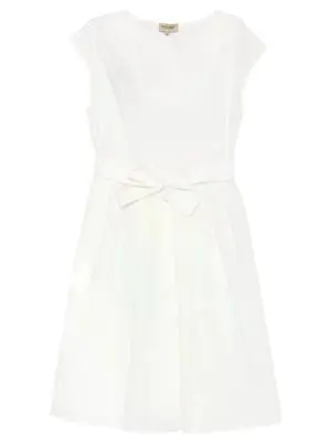 Woolrich Off-white Bow Detail Midi Dress - Neutrals