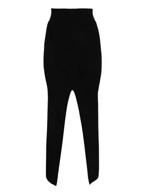 RICK OWENS Rick Owens Ribbed Knit High-Rise Skirt With Cut-Out Detail