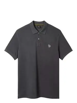 MPS Zebra Regular-fit Polo Shirt - Grey
