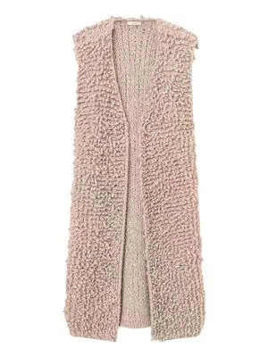 Fedeli Bouclé Vest - Pink