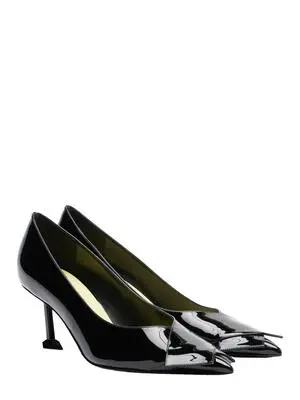 Givenchy Patent Leather Pointed Toe Pumps - Black
