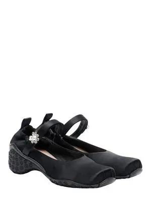 Simone Rocha Embellished Ballet Flats - Black