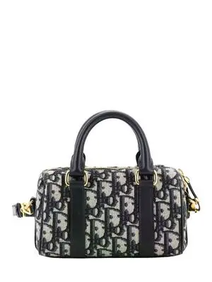 Dior Groove Convertible Bowling Bag Oblique Canvas Nano Handbag - Blue