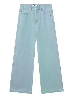 CHOCOOLATE Wide-leg Five-pocket Jeans - Blue