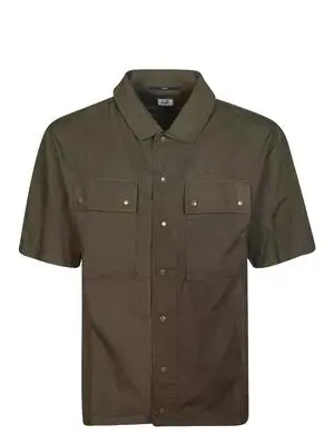 C.P. COMPANY Buttoned Short-sleeve Shirt Jacket - Green