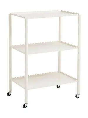 HAY Three-tier Coated-steel Trolley - Eggshell