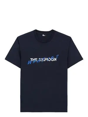 The Kooples Logo-print Crewneck Cotton-jersey T-shirt - Nav01