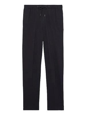REISS Slim-fit Stretch-jersey Trousers - Navy