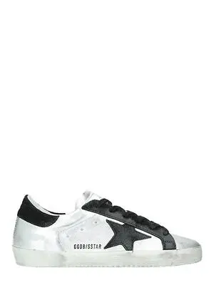 GOLDEN GOOSE A8 Superstar Leather Trainers - Silver Com