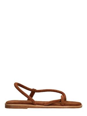 ANCIENT GREEK SANDALS Bomba Suede Flat Sandals - Rust