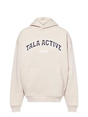TALA Relaxed-fit Embroidered Logo Hoodie - Shell