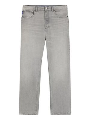 Hugo Faded Baggy-fit Jeans - Medium Grey