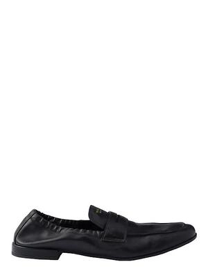 Prada Shuffle Antiqued Leather Loafers - Black