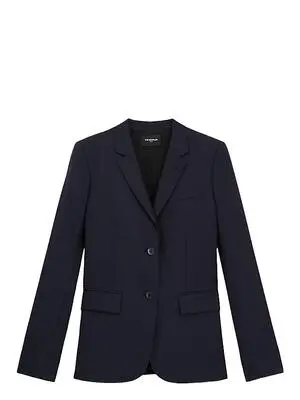 The Kooples Single-breasted Wool Blazer - Nav01