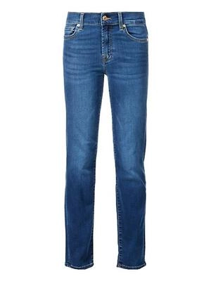 7 For All Mankind Roxanne Slim-fit Mid-rise Stretch-denim Jeans - Duchess