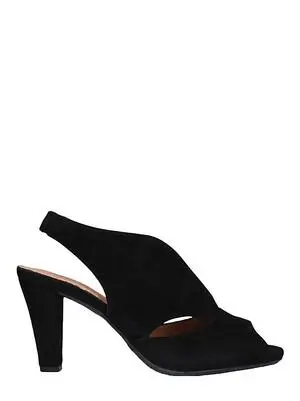 Carvela Arabella Suede Cut-out Slingback Sandals - Black