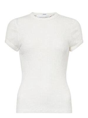MOTHER The Itty Bitty Ringer Cotton T-shirt - Fluff