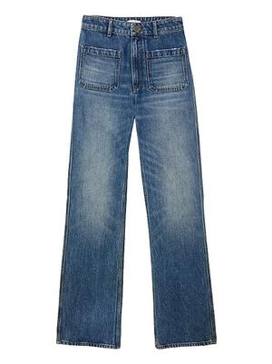 Sandro Slim-fit Flared Denim Jeans - Bleus