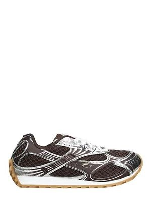 Bottega Veneta Bottega Veneta Orbit Woven Trainers Dark Brown
