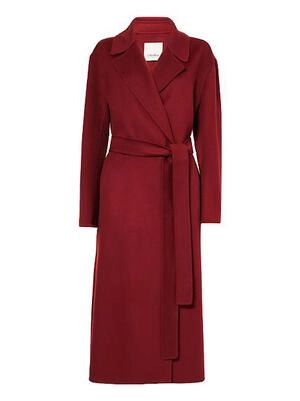 Max Mara Wool Robe Coat - Raspberry