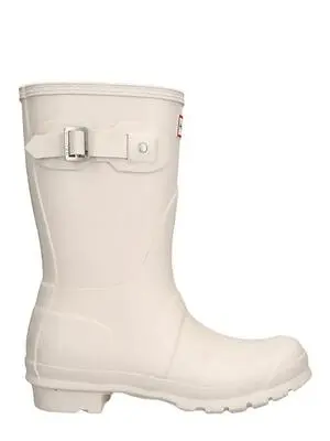 Hunter Mid Calf Rubber Wellington Boots - Bone