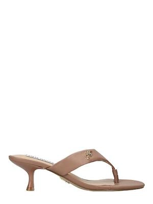 Steve Madden Soundview Heeled Leather Sandals - Brown