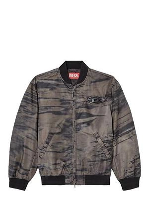 DIESEL® J-kepes Logo-plaque Nylon Bomber Jacket - 02