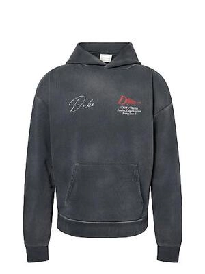 DUKE + DEXTER Dr1 Helmet Washed Cotton-jersey Hoodie - Black