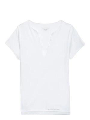 Zadig&Voltaire Zadig&Voltaire Regular-Fit Cotton T-Shirt Blanc