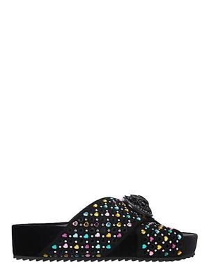 Kurt Geiger Chelsea Embellished Cross-strap Sandals - Black/comb
