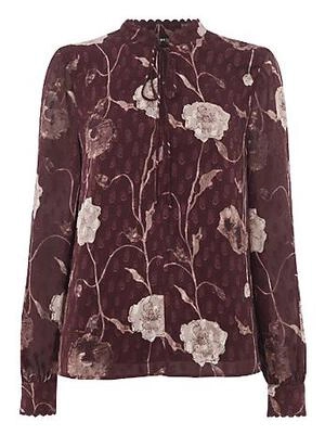 Whistles Floral-print Tie-neck Woven Blouse - Multi-coloured