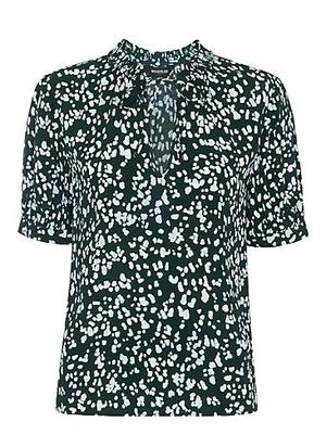 Whistles Animal-print Tie-neck Woven Blouse - Multi-coloured