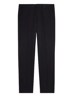 The Kooples Straight-leg Regular-fit Wool Trousers - Black
