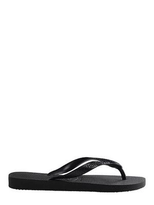 Havaianas Embossed Logo Rubber Flip-flops - Black
