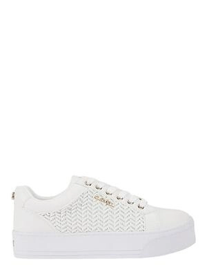 Carvela Sardinia Faux-leather Low-top Trainers - White
