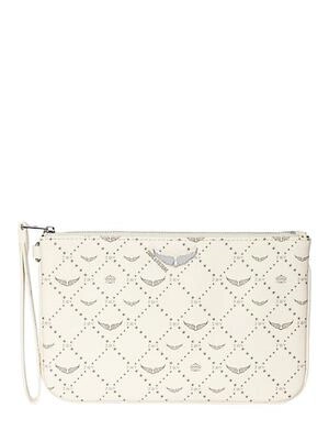 Zadig&Voltaire Z Monogram Canvas Clutch Bag - Flash