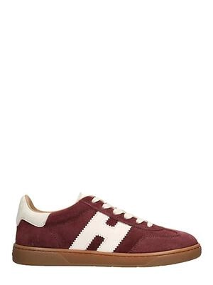 Hogan Cool Suede Low-top Trainers - Wine