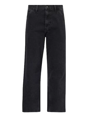 Carhartt Work In Progress Single Knee Straight-leg Denim Trousers - Black