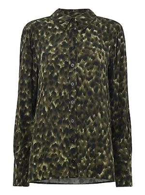 Whistles Animal Print Regular Fit Woven Shirt - Multi-coloured