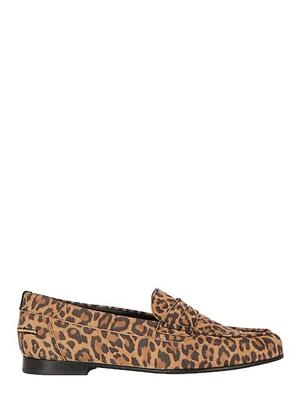 The Kooples Print Leather Loafers - Leopard