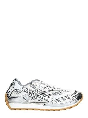 Bottega Veneta Bottega Veneta Orbit Technical-Material Trainers Silver