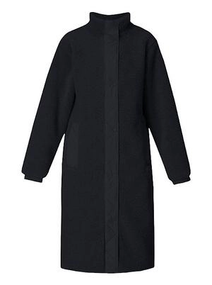 Sweaty Betty Funnel Neck Sherpa Coat - Black