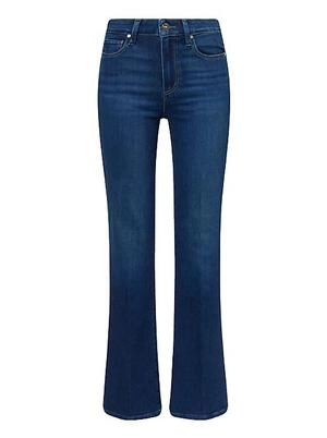 Paige Laurel Canyon Flared Stretch-denim Blend Jeans - Berlin