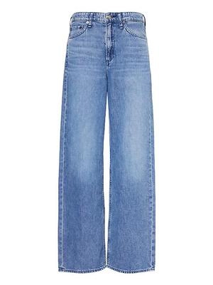 Rag & Bone Featherweight Logan Wide-leg Mid-rise Jeans - River