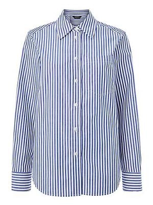 Whistles Striped Relaxed-fit Cotton Shirt - Multi-coloured