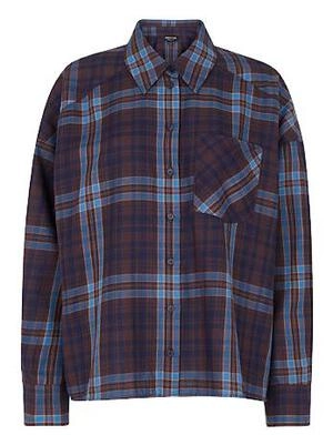 Whistles Checked Brushed Cotton Shirt - Multi-coloured