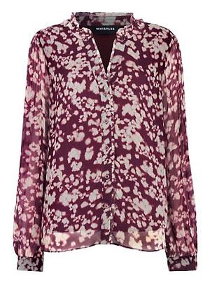 Whistles Floral-print V-neck Woven Blouse - Multi-coloured