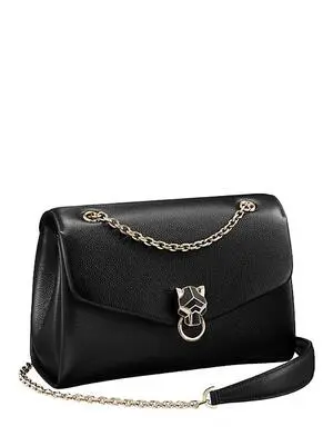 Cartier Cartier Panthère De Cartier Small Leather Cross-Body Bag Black
