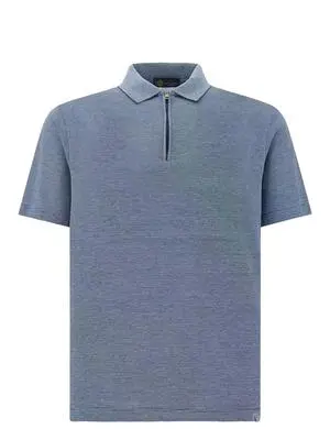 Paul & Shark Zip Polo Shirt Blue