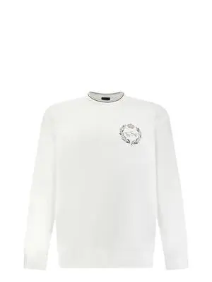 Paul & Shark Embroidered Crewneck Sweatshirt - White